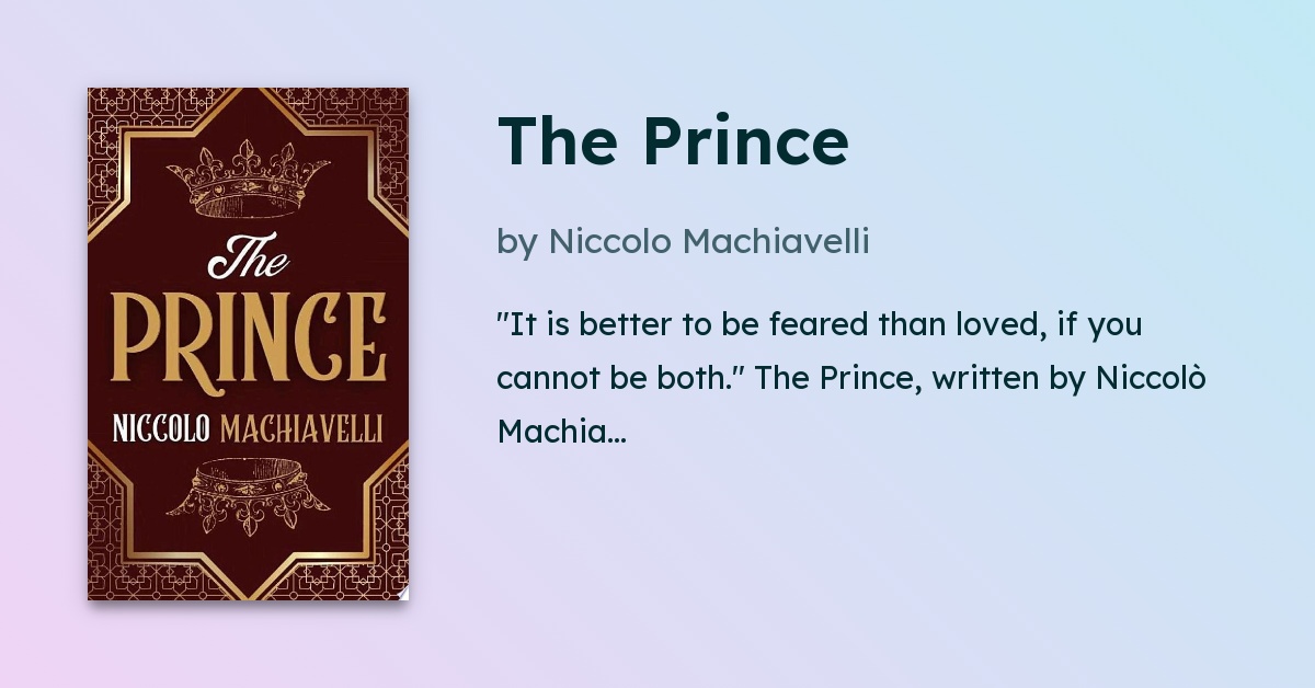 The Prince / Niccolo Machiavelli
