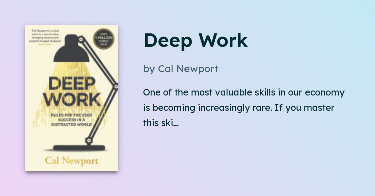 Deep Work / Cal Newport
