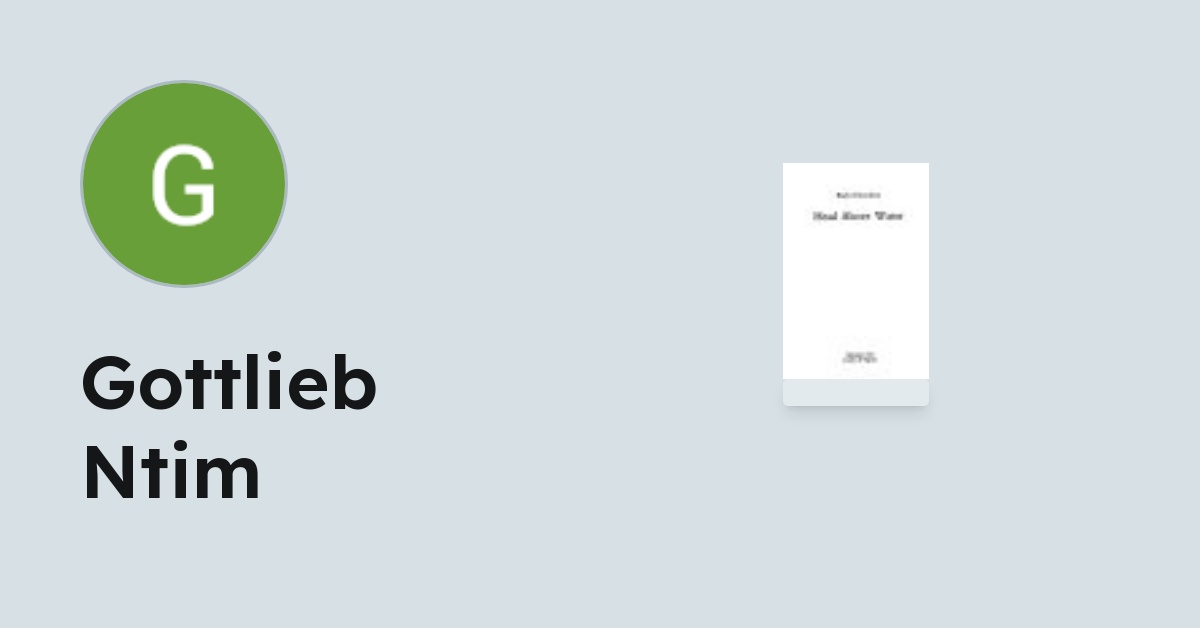 Gottlieb Ntim's Bookshelf