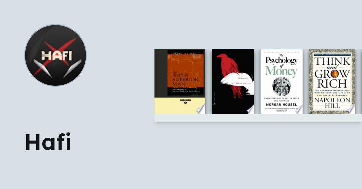 Hafi's Bookshelf