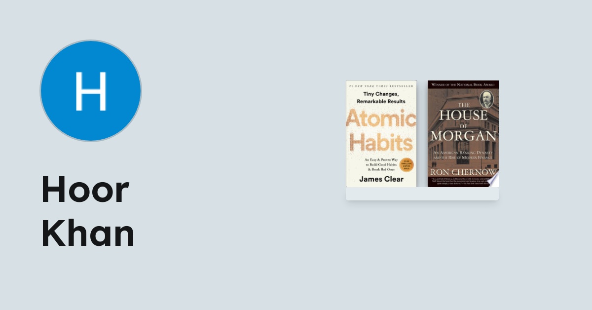 Hoor Khan's Bookshelf