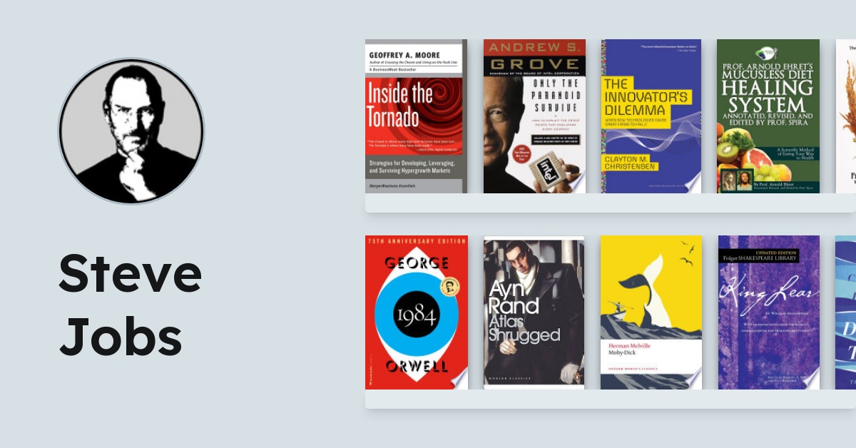 Steve Jobs's Bookshelf
